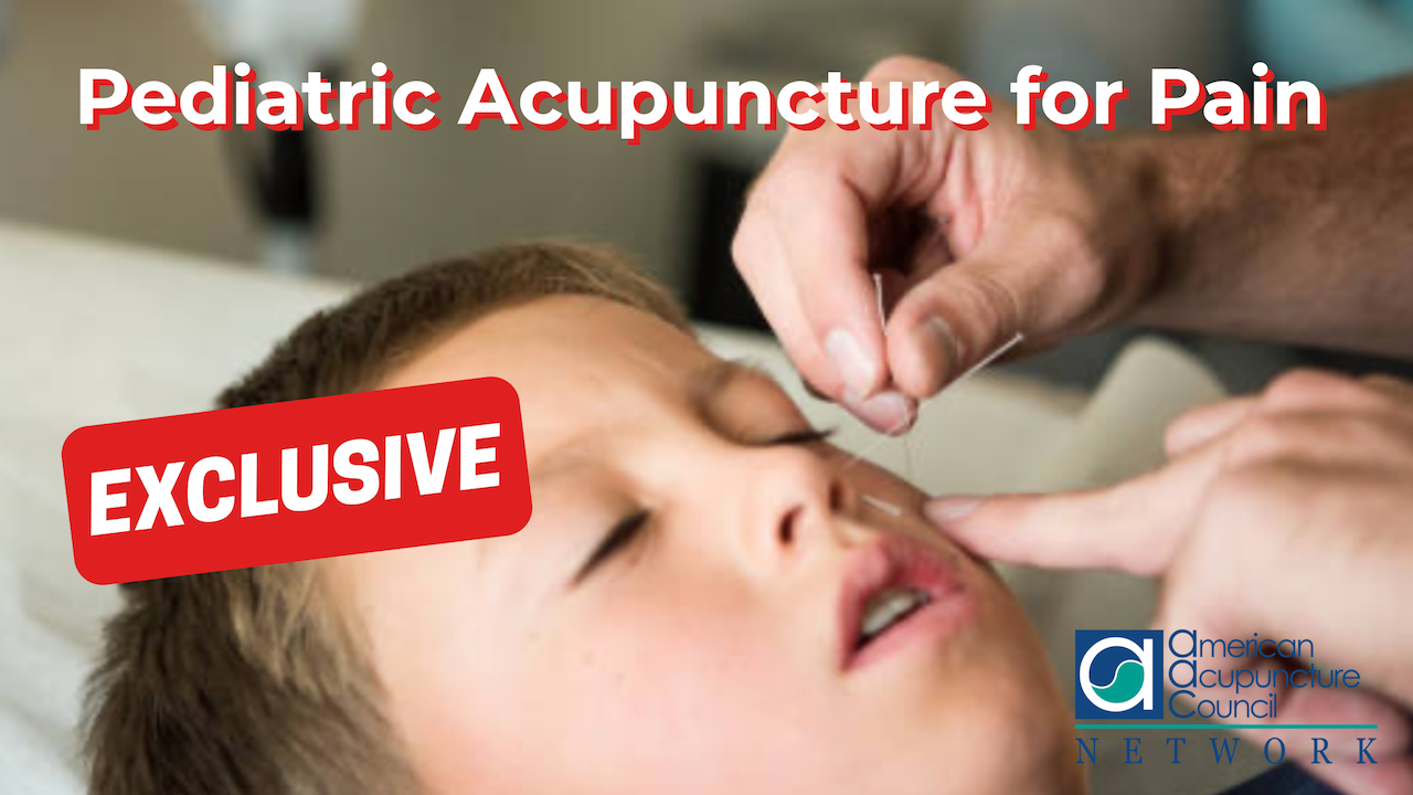 Pediatric Acupuncture for Pain - AAC Info Network